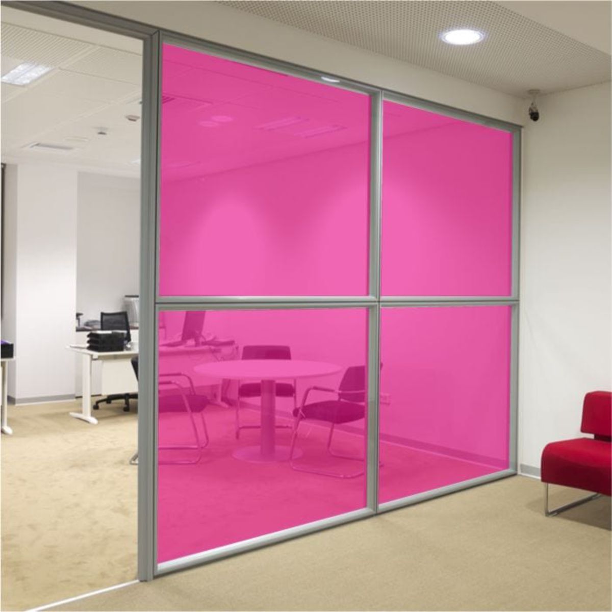 Klingshield Coloured Window Film (Pink) - 150cm x 200cm